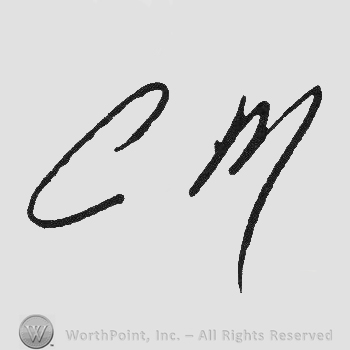 Mark with Handwriting initials CM | #126077