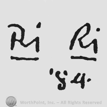 Mark with Capital letter R1 underlined R1 | #126137