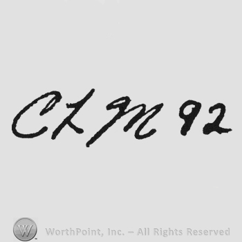 Mark with The letters "CLM" and number 92. | #126179