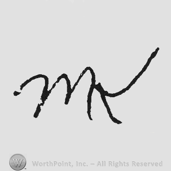 Mark with Handwriting initials MK | #126255