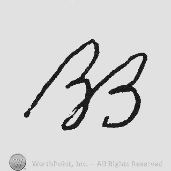 Mark with Handwriting initials BB | #126270