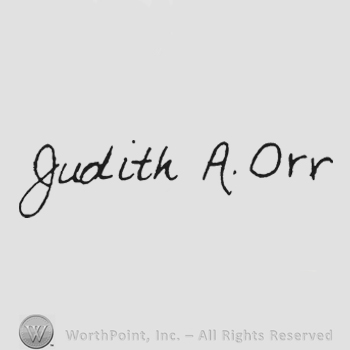 Mark with Handwriting signature Judith A. Orr | #126295