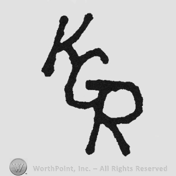 Mark with Bold Monogram of letters KGR | #126374