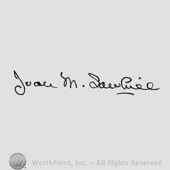 Mark with Handwriting Joan M. Sawhill | #126467