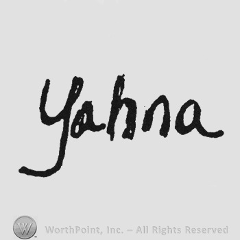 Mark with The word "Yahna". | #126485