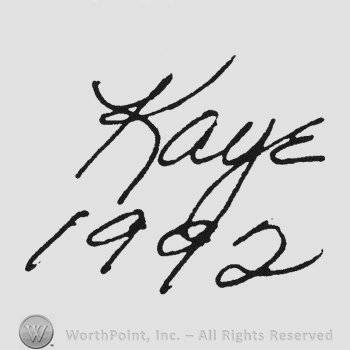 Mark with Handwriting Kaye above 1992 under | #126548