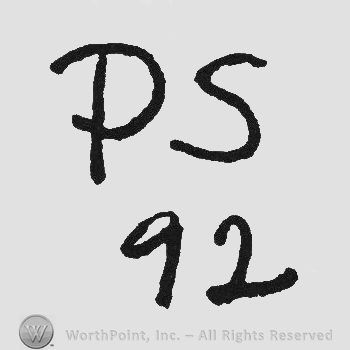 Mark with Initials PS above 92 under | #126552