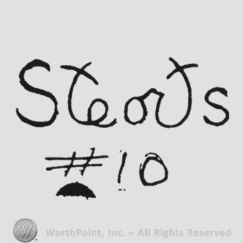 Mark with Handwriting Steorts above #10 under | #126582