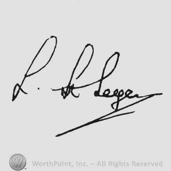 Mark with Handwriting signature L St Leger | #126590