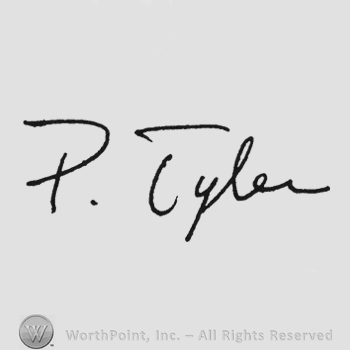 Mark with Handwriting signature P. Tyler | #126655