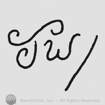 Mark with Stylish initials TW/ | #126708