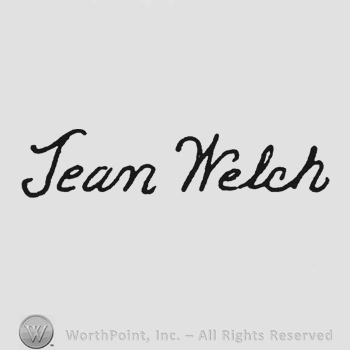 Mark with Bold handwriting Jean Welch | #126722