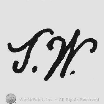 Mark with Handwriting initials J.W. | #126723
