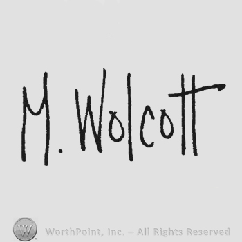 Mark with The text "M. Wolcott". | #126764