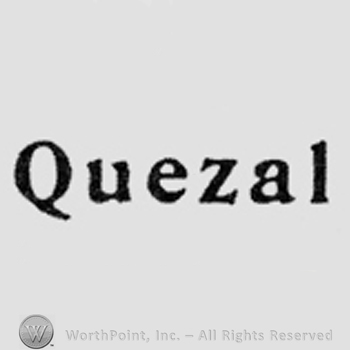 Mark with The word "Quezal". | #126950
