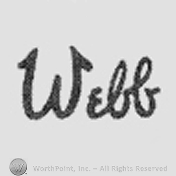 Mark with The word "Webb". | #126963