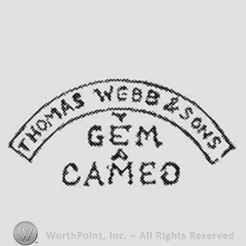 Mark with The text "THOMAS WEBB & SONS GEM & | #127016