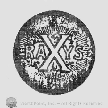 Mark with The letter "X", the word "Rays", and a | #127219