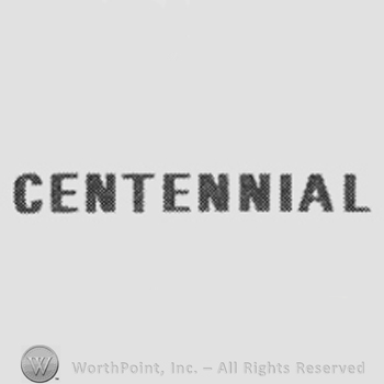Mark with "Centennial": capital written | #127240