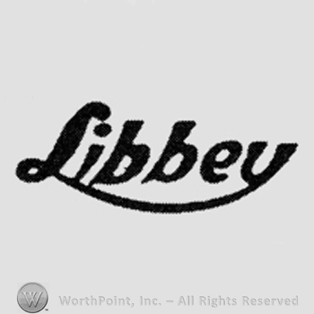 Mark with The word "Libbey". | #127355