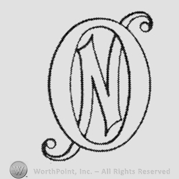 Mark with The monogram of letters "ON". | #127393
