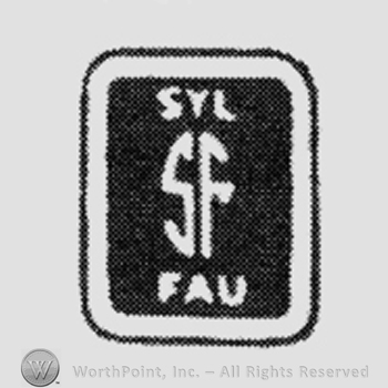 Mark with The letters " SYL SF FAU", a rectangle, | #127443