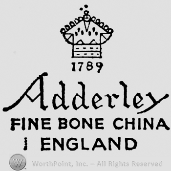 Mark with A crown and the text "1789 Adderley | #127521