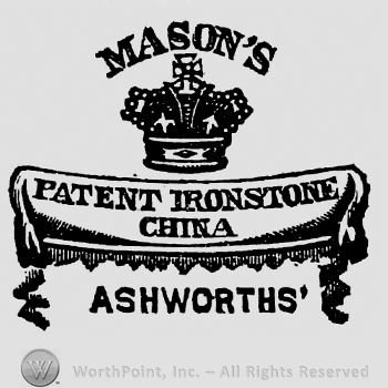 Mark with Mason's bold and curved written on top, | #128369