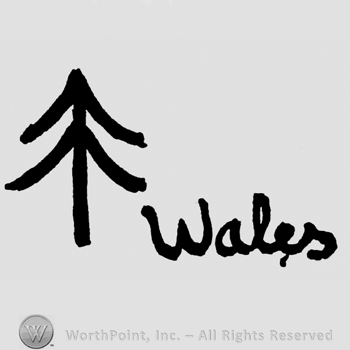 Mark with A ree and the word "Wales". | #128460