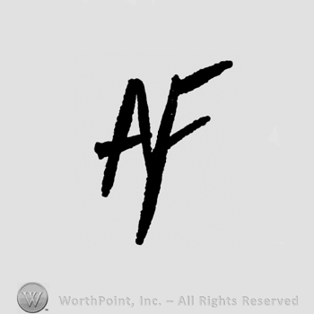 Mark with Bold crude initials: A F | #128552