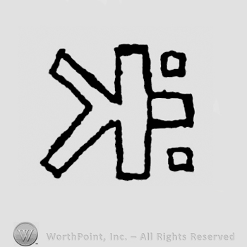 Mark with A shape like a letter "K". | #128625