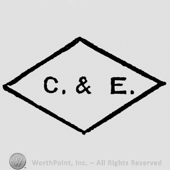 Mark with C. & E. written inside diamond shape | #128703