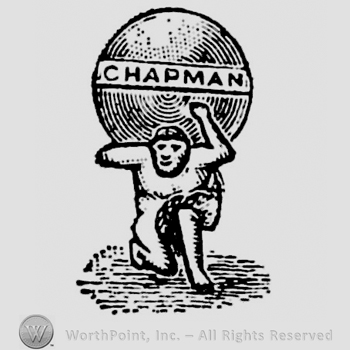 Mark with A man, a sphere and the word "CHAPMAN". | #128735