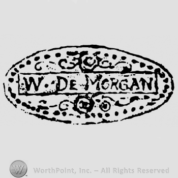 Mark with W. De Morgan written inside rectangular | #128960