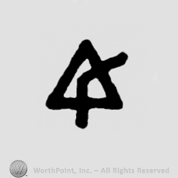 Mark with A triangle and two lines. | #129033