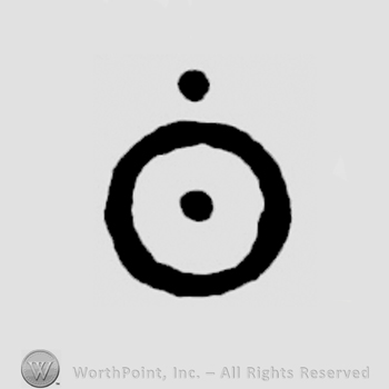 Mark with A circle and two dots. | #129041