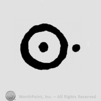 Mark with A circle and two dots. | #129042