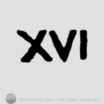Mark with The letters "XVI". | #129068