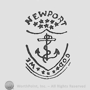 Mark with Shield with anchor and NEWPORT written | #129592
