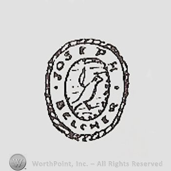 Mark with A bird, the text "JOSEPH BELCHER" and a | #129596