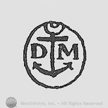 Mark with Circle enclosing an anchor and initials | #129784