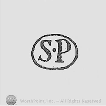 Mark with Circle enclosing initials S and P. | #129790