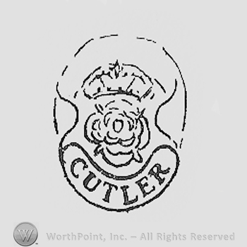 Mark with Crowned rose; CUTLER written bellow. | #129988