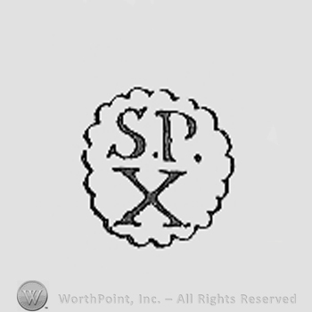 Mark with Circle enclosing letters S, P and X. | #130016