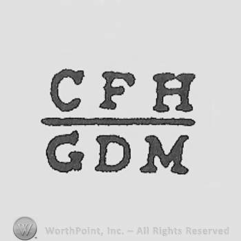 Mark with The letters "CFH and GDM". | #130354
