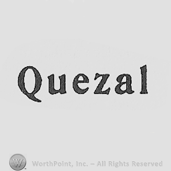 Mark with The word "Quezal". | #130393
