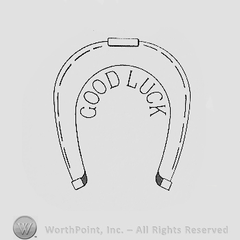 Mark with The text "GOOD LUCK" and a horseshoe. | #130465