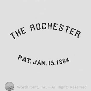 Mark with The text "THE ROCHESTER PAT. JAN. 15. | #130547
