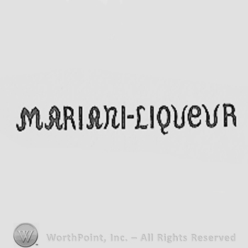 Mark with The text "MARIANI-LIQUEUA". | #130590