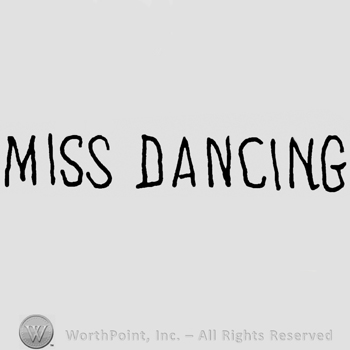 Mark with Miss Dancing written with uppercase | #131617